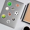 Amazon.com: Pack 50 Pcs Sports Sport Ball Stickers for Water Bottles ...
