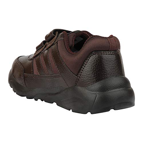 Rex Sneaker Boys PU EVA Formal/Casual Velcro Brown School Shoes ...