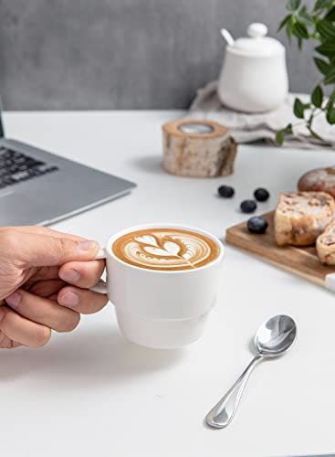 Snapklik.com : Sweese Porcelain Cappuccino Cups - Stackable Coffee Cups ...