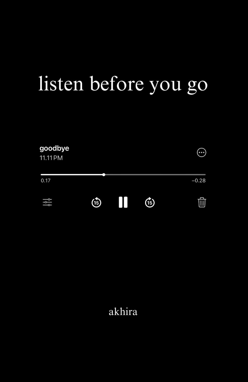 listen before you go: akhira: 9798883177483: Amazon.com: Books