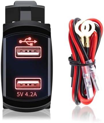 Amazon.com: Daiertek USB Rocker Switch 12V Waterproof USB C & QC 3.0 ...