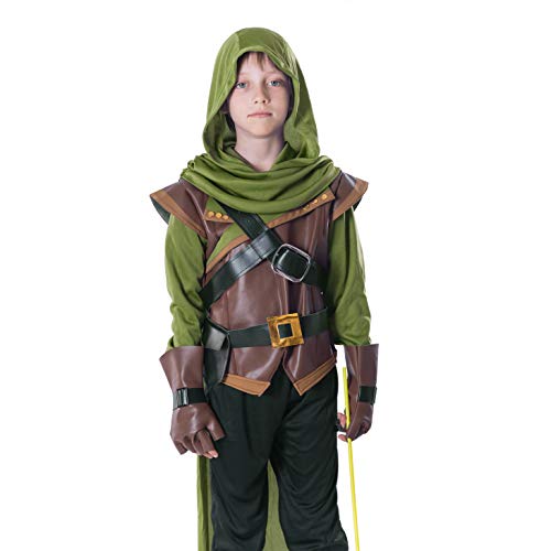 Renaissance Robin Hood Deluxe Kids Costume Set for Halloween Medium (8 ...