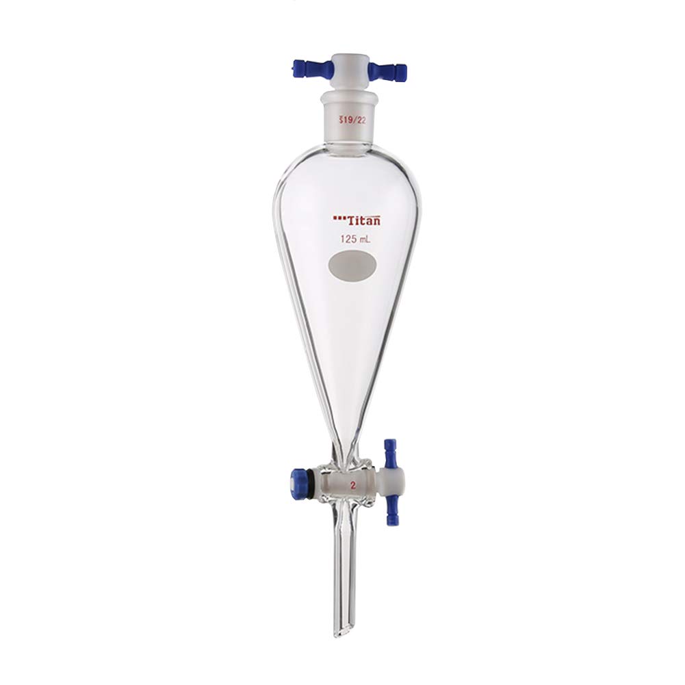 Separatory Funnel 500ml 125 ML Separatory Funnel, Dropping Funnel, With ...