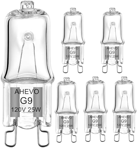 G9 Halogen Bulb 120V 25W T4 Type 2 Pin Base Light Bulb Replacement ...
