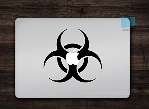 SIGN EVER Biohazard Unique Radiation Logo Laptop Skin Stickers and ...