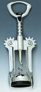 Amazon.com: Chrome Plated Wing Corkscrew with Open Spiral Worm: Home ...