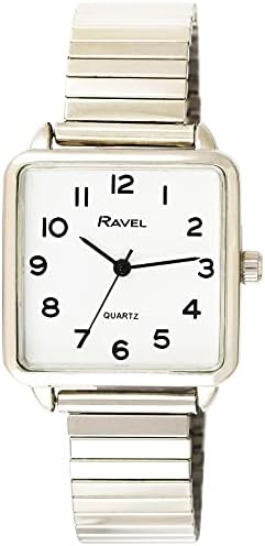 Ravel Women's Petit Oval Watch on Stainless Steel Expandable Bracelet ...