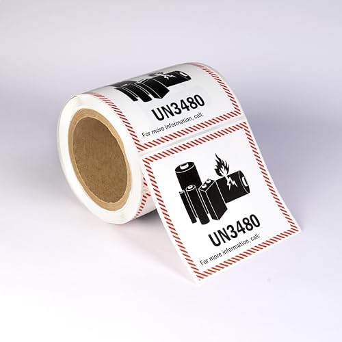 Amazon.com: Generic Lithium Ion Battery Caution Labels, 4.75"" x 4.33 ...