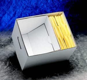 Amazon.com: Hollinger Metal Edge Record Storage Box Folder Supports ...