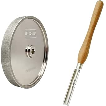 Amazon.com: 8 inch CBN Grinding Wheel and 1 inch Spindle Roughing Gouge ...
