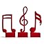 Amazon.com: FUNTEREST 3 Pieces Gold Music Note Sculptures Home Decor ...