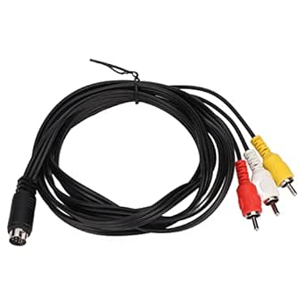 Sanpyl Mini Din 10 Pin Male to 3 Male Cable, Clear Video Audio ...
