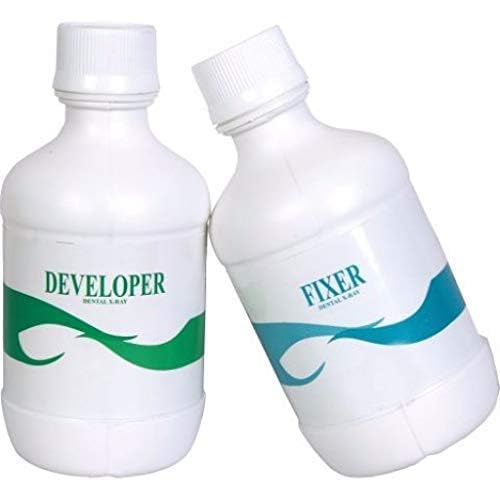 PYRAX Dental X-Ray Developer and Fixer Liquid -226 ml (Combo Pack one ...