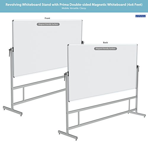 Pragati Systems 360 Revolving White Board Stand for Office & School ...