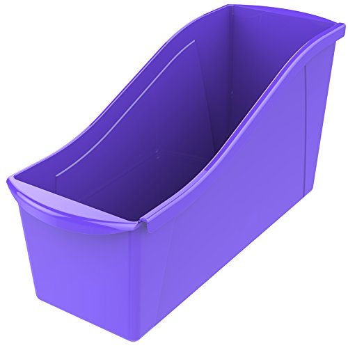 Snapklik.com : Storex Large Book Bin, Interlocking Plastic Organizer ...