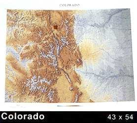 Raven Wall Map For The State Of Colorado - Laminated: Amazon.com: Books