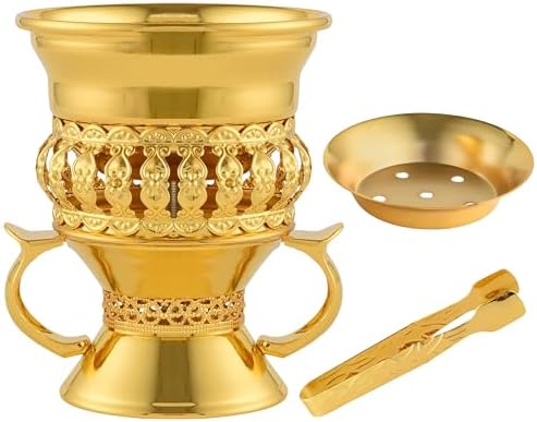 Amazon.com: Cabilock 2pcs Metal Incense Burner Bakhoor Burner Mubkhara ...