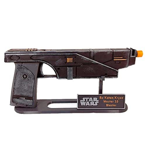 Amazon.com: Handmade 35 Bo Katan Kryze Blaster with Stand - Prop ...