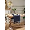 Amazon.com: ZeeMart Navy Table Runners 48 Inches Long, Burlap Linen ...