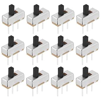ECSiNG 100Pcs Micro Slide Switch 2 Position 3 Pin Slide Switch SPDT ON ...