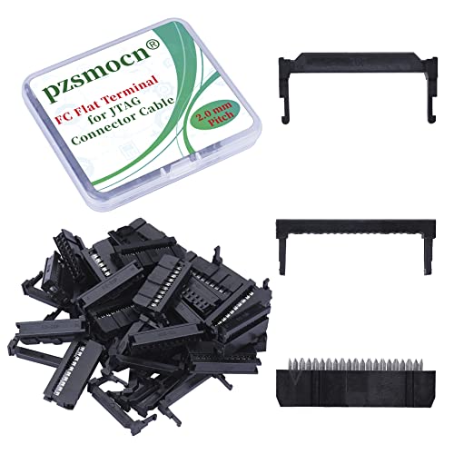 Pzsmocn 20 Sets IDC 2 * 10 Double Row 20 Pin Rectangular Socket ...