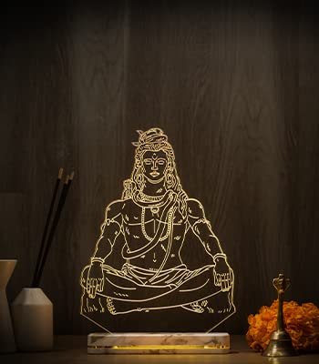 Buy LIT LAMPS 3D Devotional Illusion Table Top Engraved Night Lamp for ...