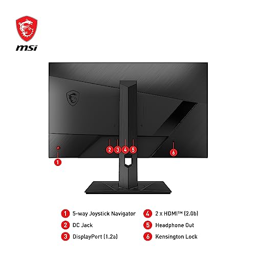 MSI 27” FHD (1920 x 1080) Non-Glare with Super Narrow Bezel 180Hz 1ms ...