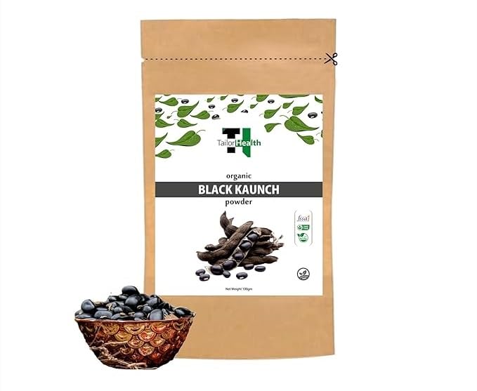 Buy TailorHealth Poonaikali Seed (Black) Powder, Mucuna pruriens, Black ...