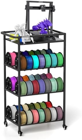 Amazon.com: PBHEPJ 3D Printer Filament Storage Rack, 4 Tier Heavy Duty ...