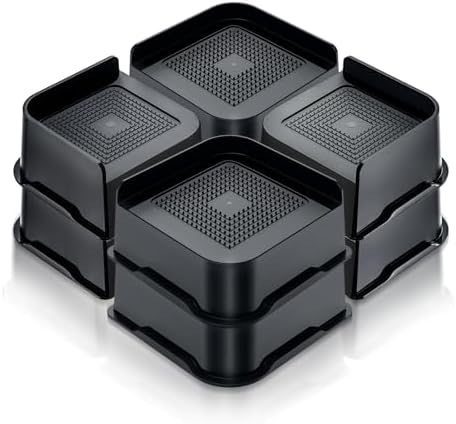 Bed Risers 2 inch, Heavy Duty Adjustable Furniture Riser, Raise Blocks ...