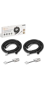 Amazon.com: Uvital DSL Filter for Landline Phone, 2 Pack DSL Modem ...