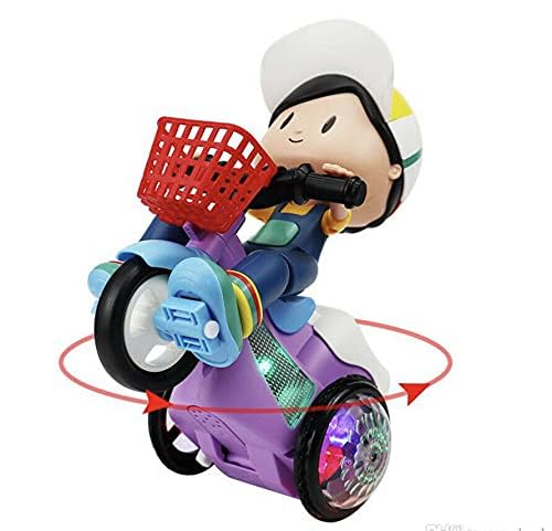 Buy DETOUR STORE Boy Stunt Tricycle Bump and Go Motorcycle Toy 360 ...