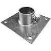 Amazon.com: Multinautic Galvanized Steel Base Plate 6”x6” : Sports ...