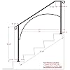 Iron X Handrail Arch #4 (No Fasteners) - Amazon.com