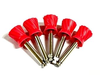 ADDLER DENTAL POLISHING RUBBER CUP RED. FOR CONTRA ANGLE MICROMOTOR ...