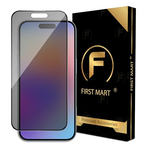 FIRST MART Military-Grade Privacy Tempered Glass for iPhone 17 and ...