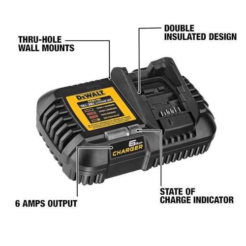 DEWALT 12V MAX*/20V MAX*/FLEXVOLT 6 Amp Charger (DCB1106) Deals and ...