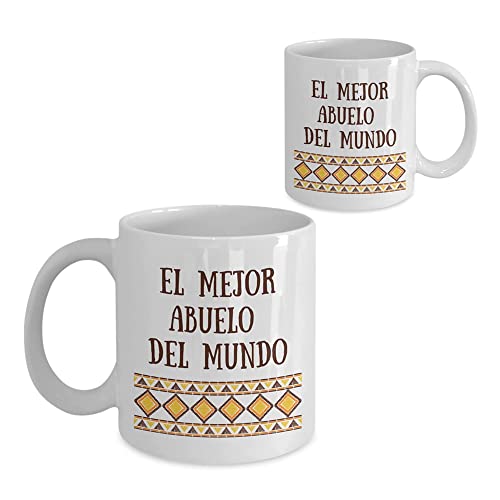 Mejor Abuelo Del Mundo Mug Tasas Para Cafe Con Diseño De