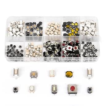 SCOOYUCK 100 Pcs Micro Switch, Normally Open Tactile Micro Momentary ...