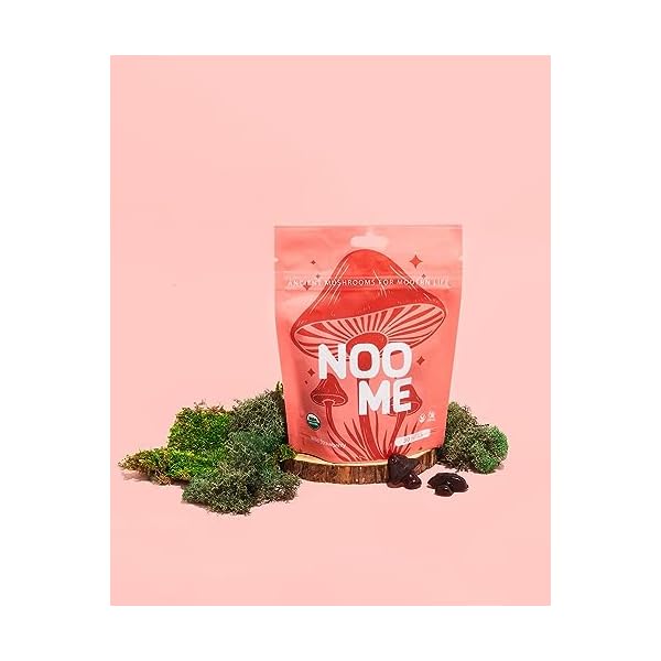 NooMe Organic Nootropic Mushroom Gummies Vegan Kosher 30ct Daily Bites ...
