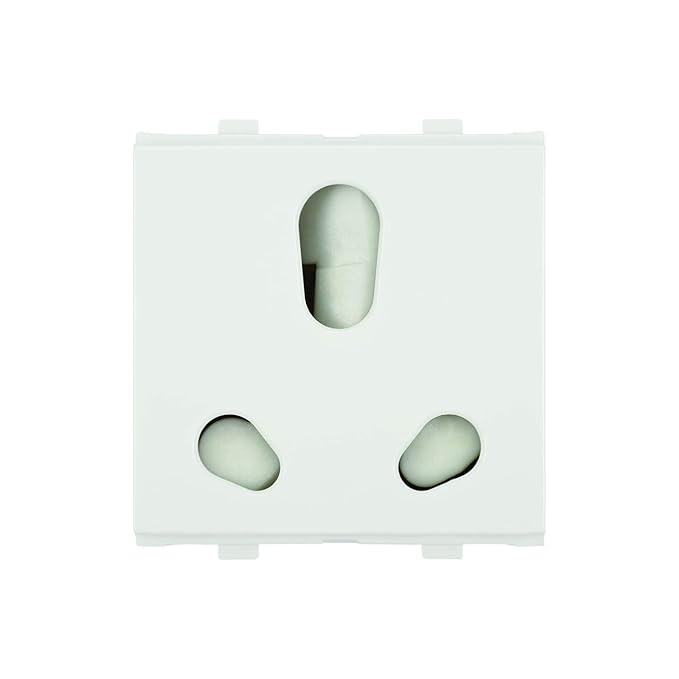 Anchor by Panasonic Penta Modular 6A/16A 2 Module Twin Socket, Durable ...