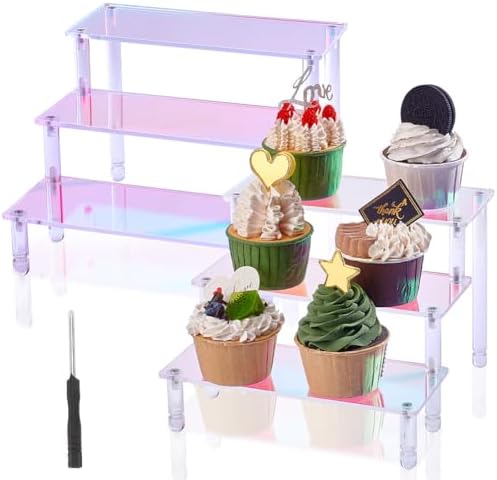 Amazon.com: FINGERINSPIRE 2 Sets Acrylic Display Risers 3 Tier ...