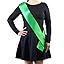 Amazon.com: FENDOLE 24 Pack Green Blank Sash,Plain Satin Sashes,Sashes ...