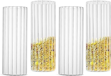 MGLASS -Drinking Glasses Set of 4 Tall whiskeyGlasses 500ml - Cocktail ...