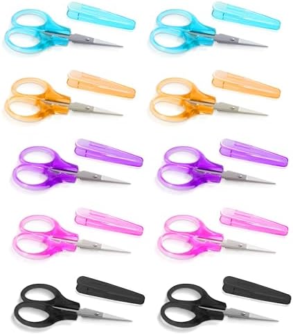 Amazon.com: 10 Pcs Small All Purpose Scissors, Stainless Steel Sharp ...