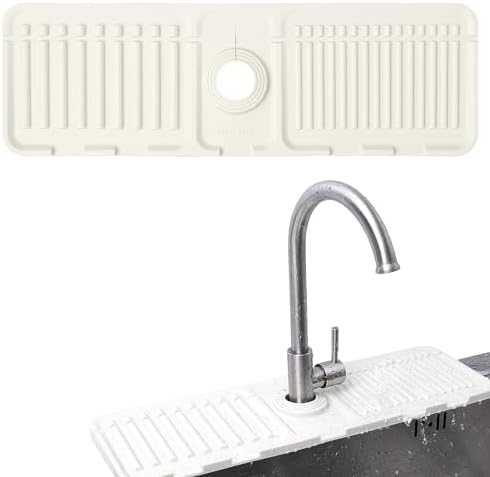 Sink Splash Guard Faucet Absorbent Mat for Kitchen Sink Silicone Mats ...