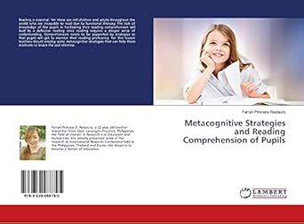 Metacognitive Strategies and Reading Comprehension of Pupils : Farrah ...