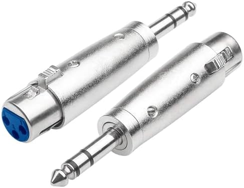 Amazon.com: SINUS LIVE 4 Packs XLR Female Male to 1/4" TRS Adapter ...