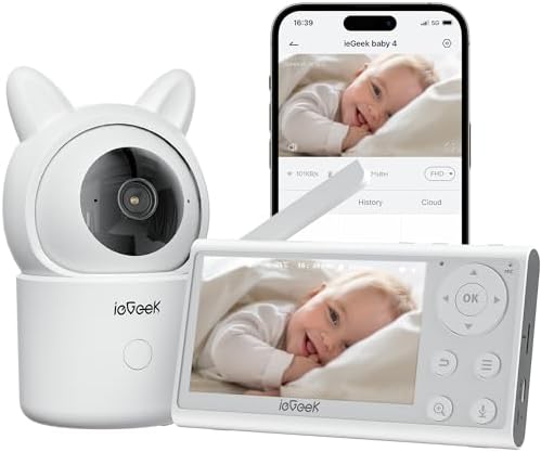 Amazon.com: Baby Monitor with Camera and Audio, 1080P Baby Camera ...