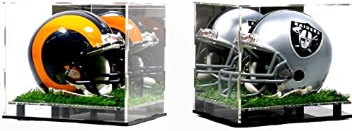 Amazon.com: Mini Football Helmet & Ball Display Case Stand Box Sports ...